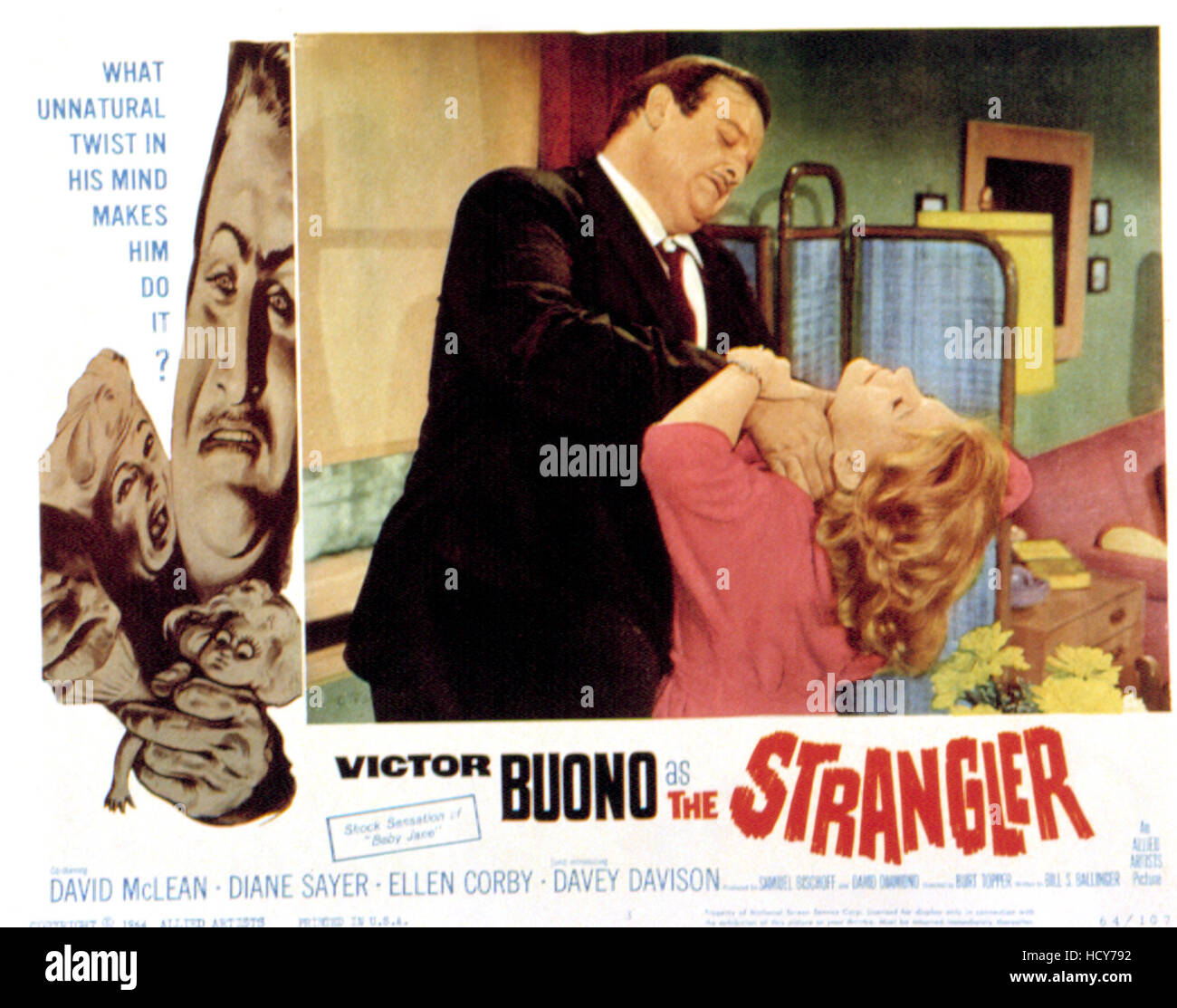 THE STRANGLER, Victor Buono, 1964 Stock Photo - Alamy
