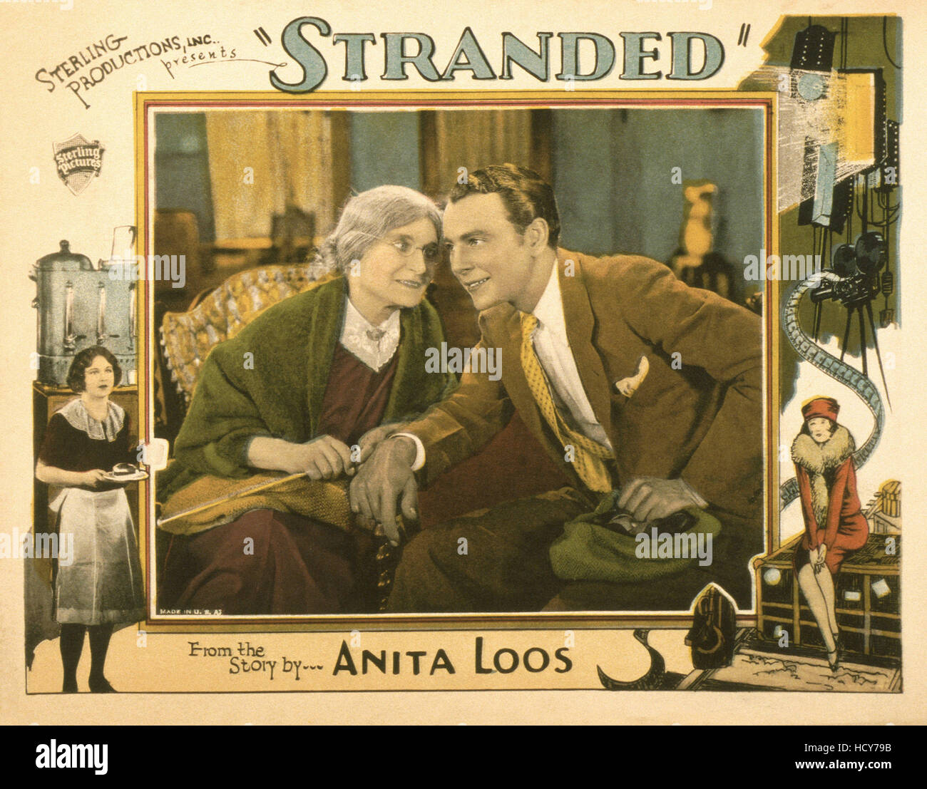 STRANDED, US lobbycard, from left: Shirley Mason, Florence Turner ...