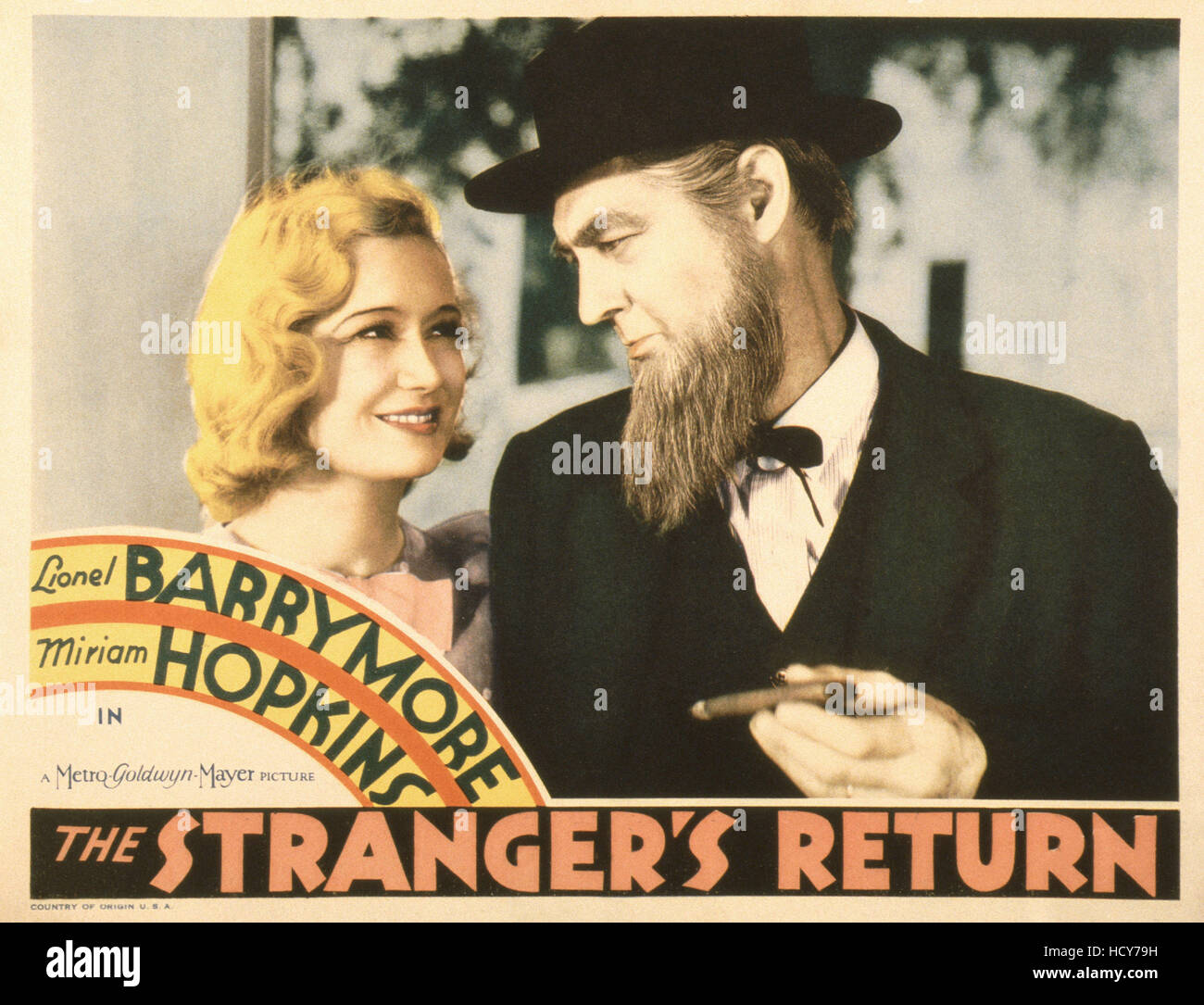 THE STRANGER'S RETURN, US lobbycard, from left: Miriam Hopkins, Lionel ...