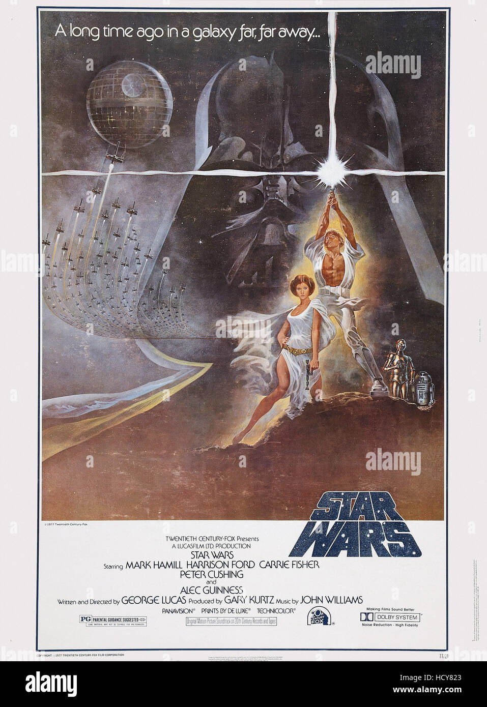 STAR WARS, (aka STAR WARS: EPISODE IV - A NEW HOPE), Carrie Fisher, Mark Hamill, 1977, TM and ...