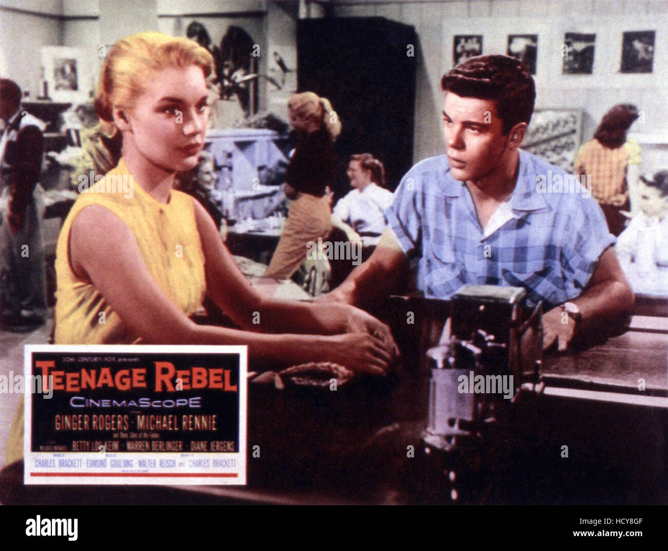 TEENAGE REBEL, Betty Lou Keim, Warren Berlinger, 1956, (c) 20th Century ...