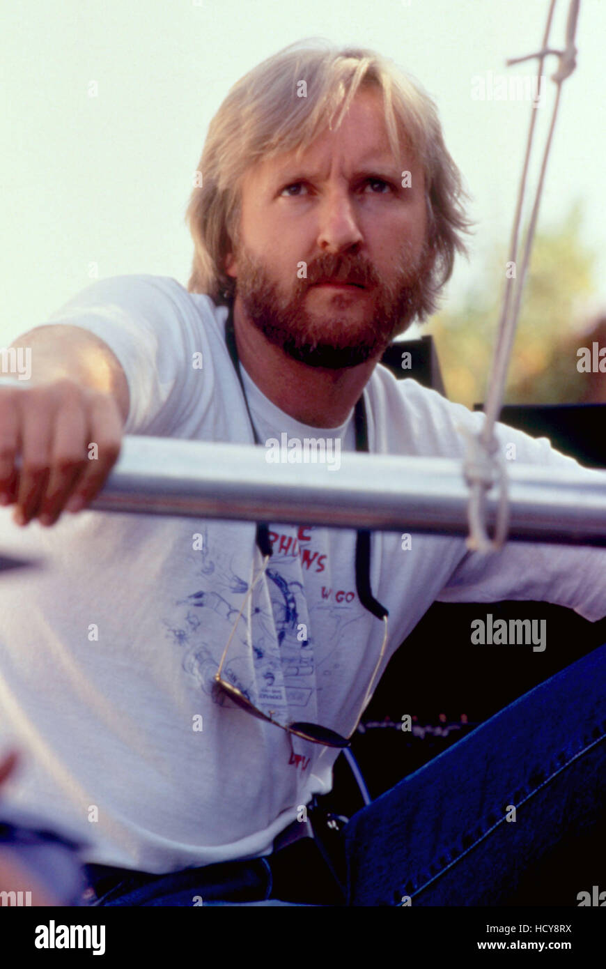 TERMINATOR 2: JUDGMENT DAY, director James Cameron, on set, 1991 ...