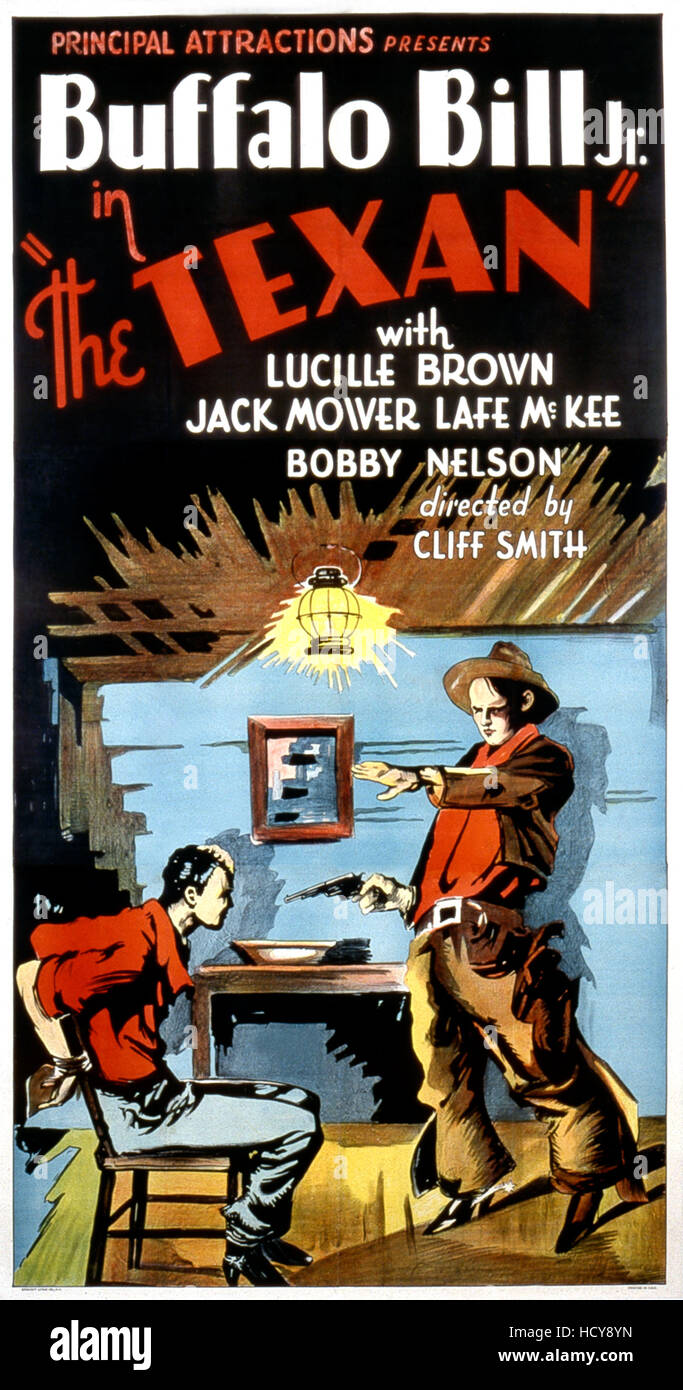 THE TEXAN, right: Buffalo Bill Jr. (aka Jay Wilsey), 1932 Stock Photo ...