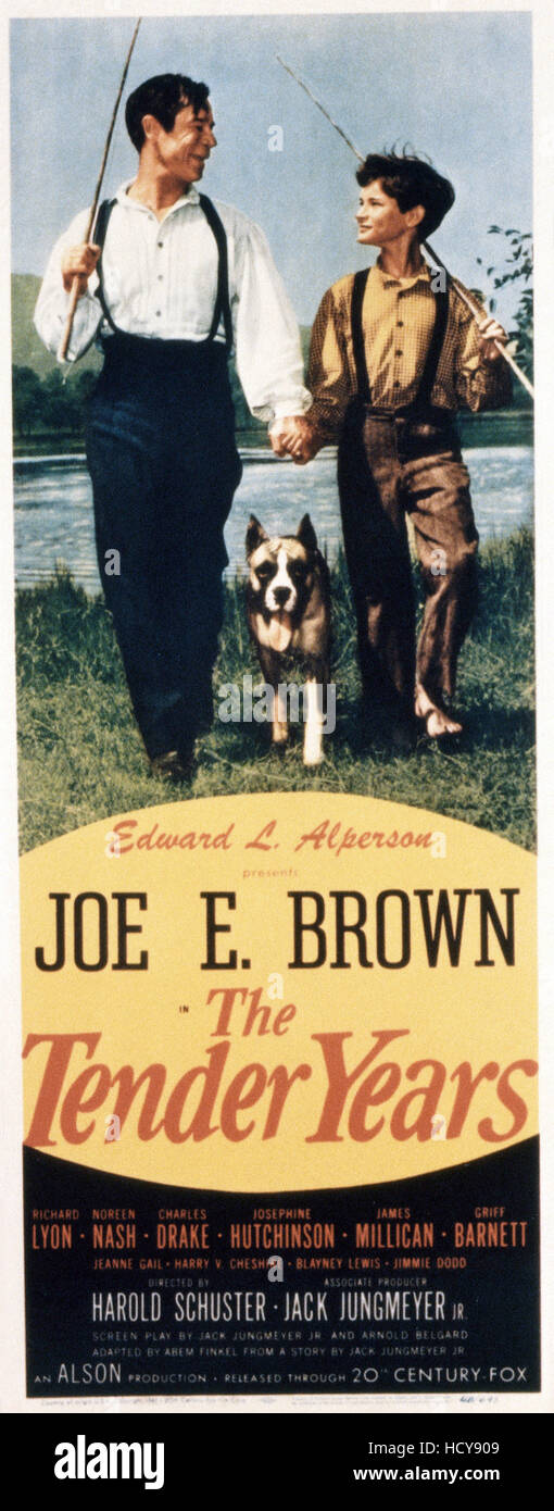 THE TENDER YEARS, US poster, from left: Joe E. Brown, Richard Lyon ...