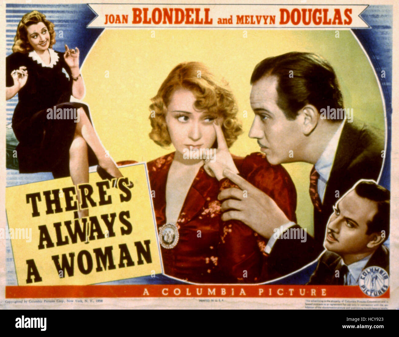 THERE'S ALWAYS A WOMAN, Joan Blondell, Melvyn Douglas, 1938 Stock Photo - Alamy