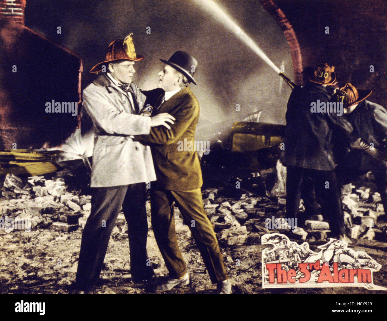 THE THIRD ALARM, left: Ralph Lewis on lobbycard, 1922 Stock Photo - Alamy