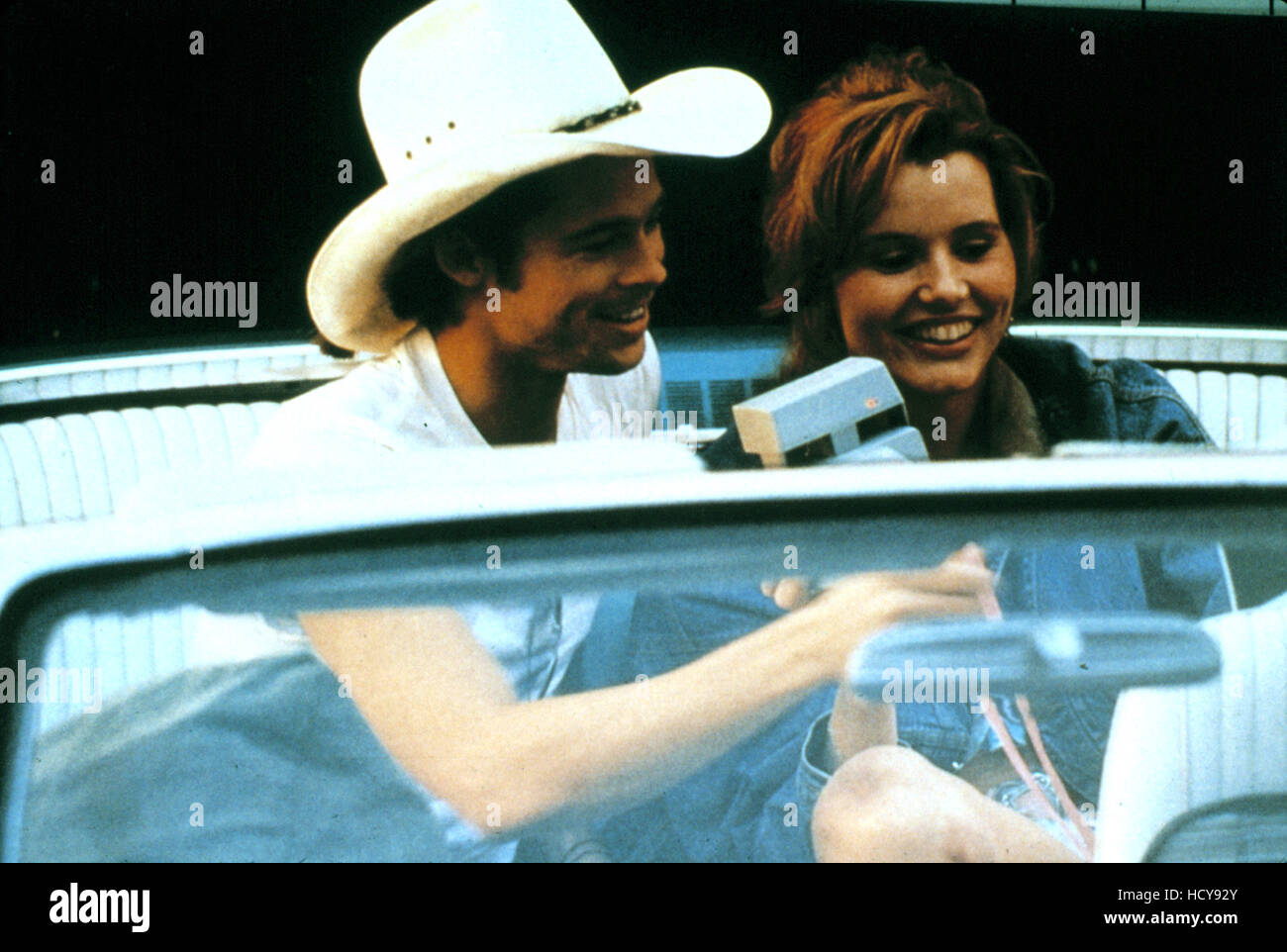 THELMA & LOUISE, Brad Pitt, Gena Davis, 1991 Stock Photo - Alamy