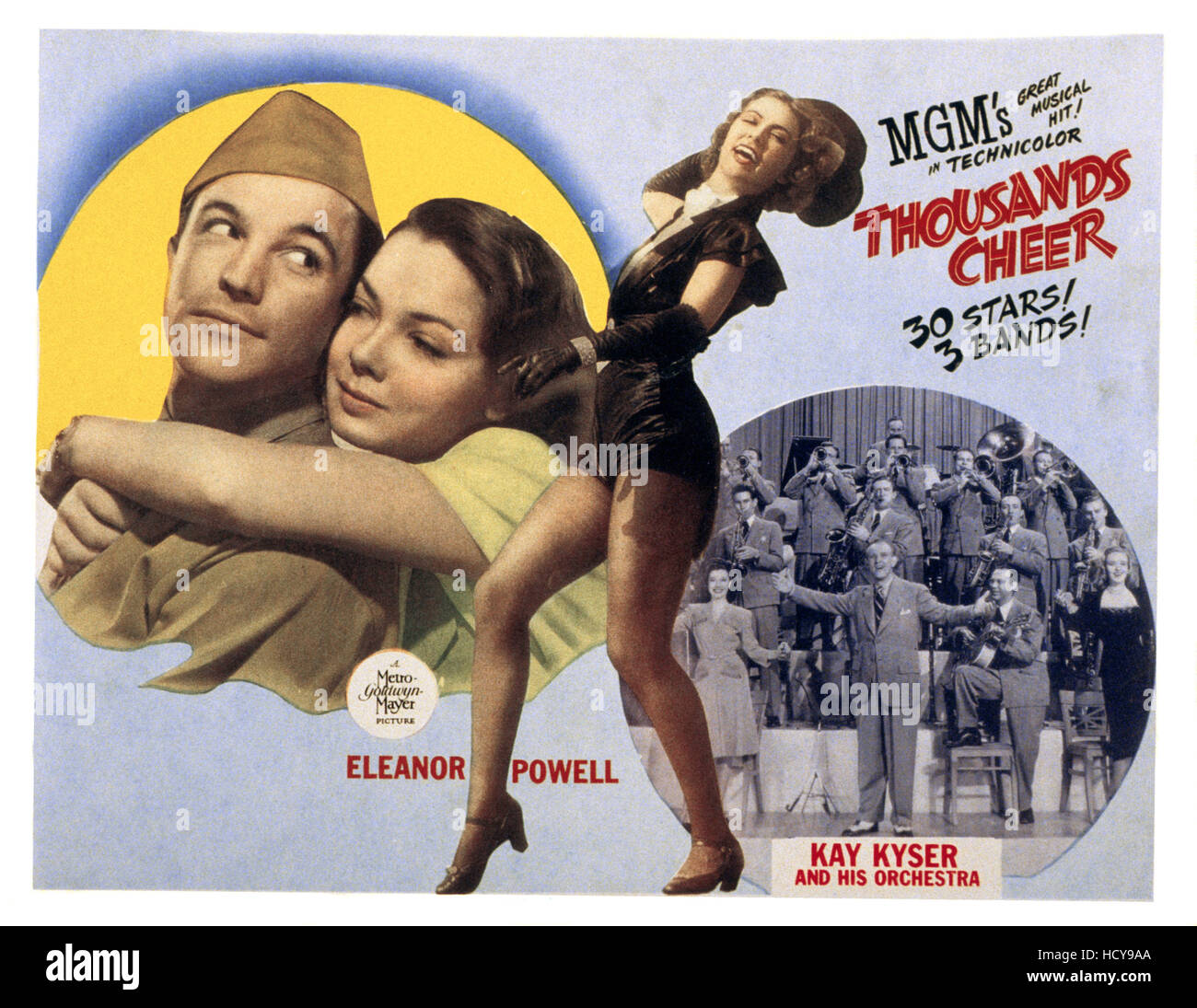 THOUSANDS CHEER, Gene Kelly, Kathryn Grayson, Eleanor Powell, Kay Kyser ...