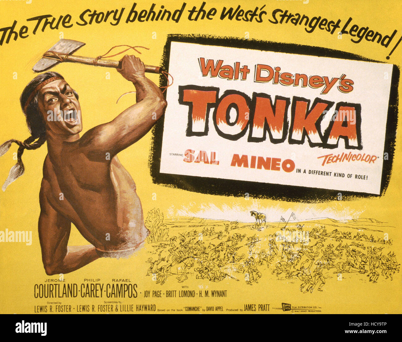 TONKA, US lobbycard, Sal Mineo, 1958 Stock Photo - Alamy