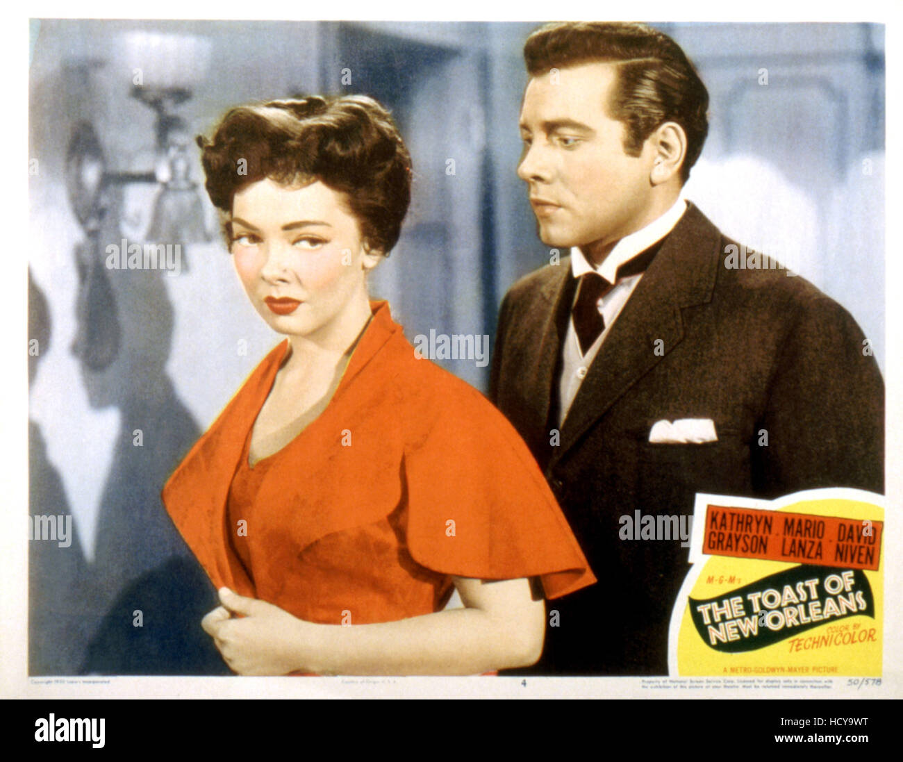 THE TOAST OF NEW ORLEANS, Kathryn Grayson, Mario Lanza, 1950 Stock ...