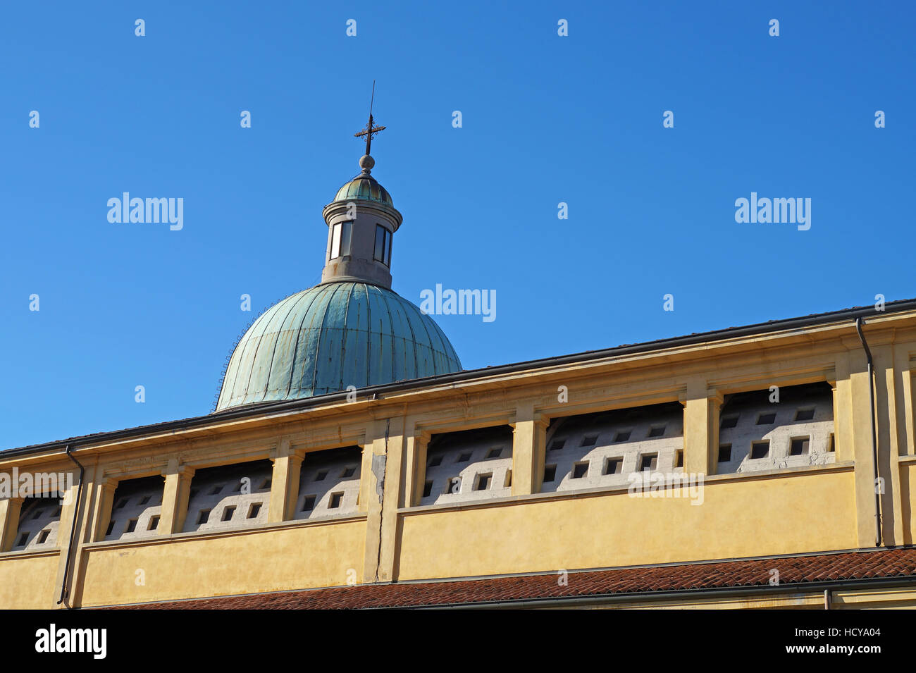 The Dome and Window of small Church Stock Photo - Alamy