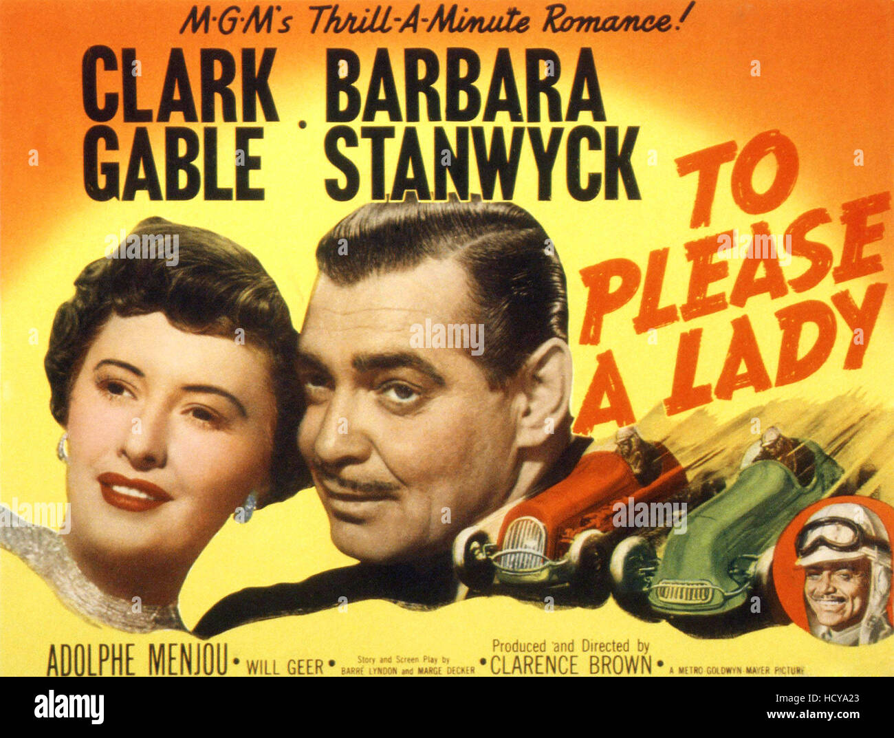 TO PLEASE A LADY, Barbara Stanwyck, Clark Gable, 1950 Stock Photo - Alamy