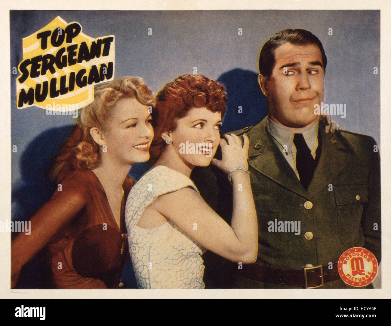 TOP SERGEANT MULLIGAN, US lobbycard, from left: Marjorie Reynolds ...