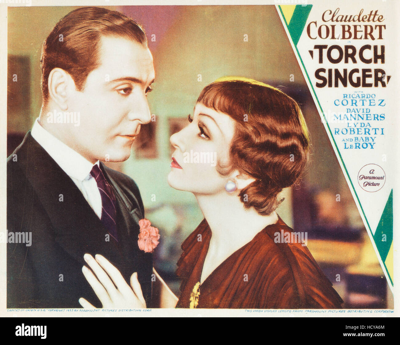 TORCH SINGER, Ricardo Cortez, Claudette Colbert, 1933 Stock Photo - Alamy