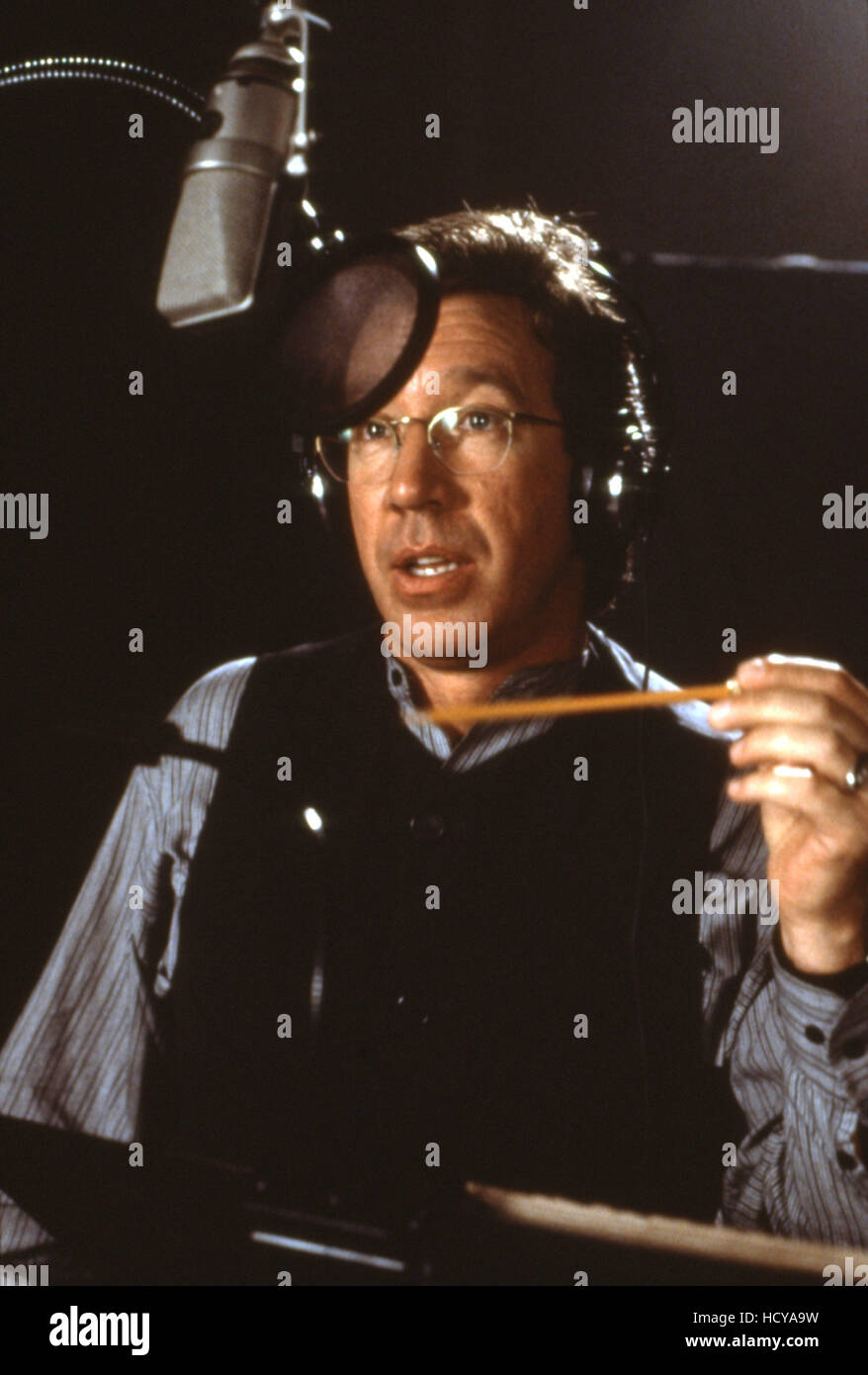 TOY STORY, Tim Allen recording voice for Buzz Lightyear, 1995, (c)Buena ...