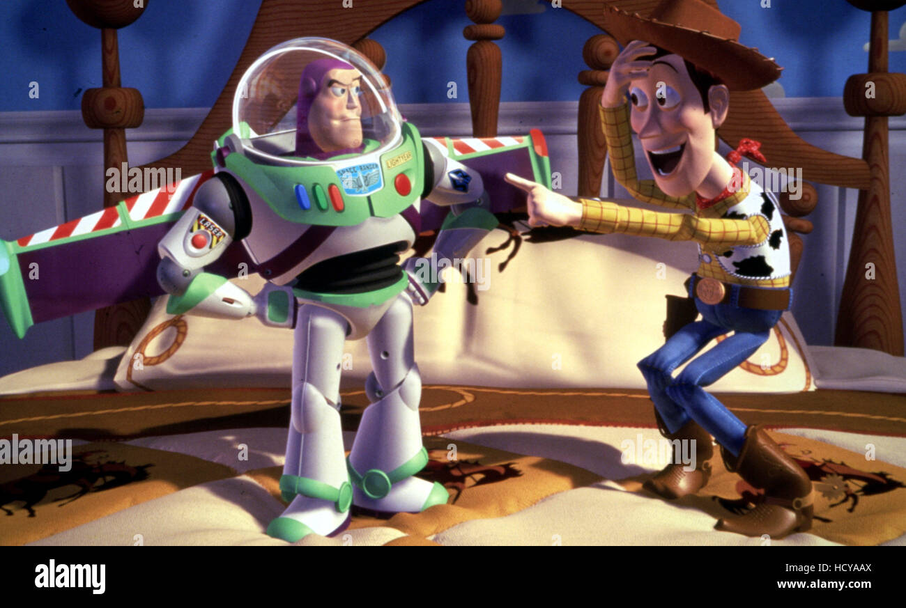 TOY STORY, Buzz Lightyear, Woody, 1995, (c)Buena Vista Pictures ...