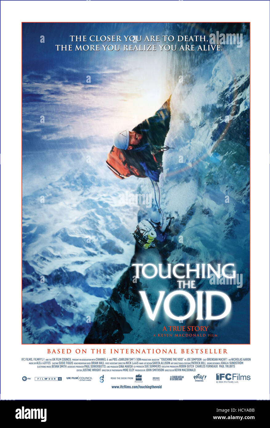 TOUCHING THE VOID, US poster, 2003. ©IFC Films/courtesy Everett ...