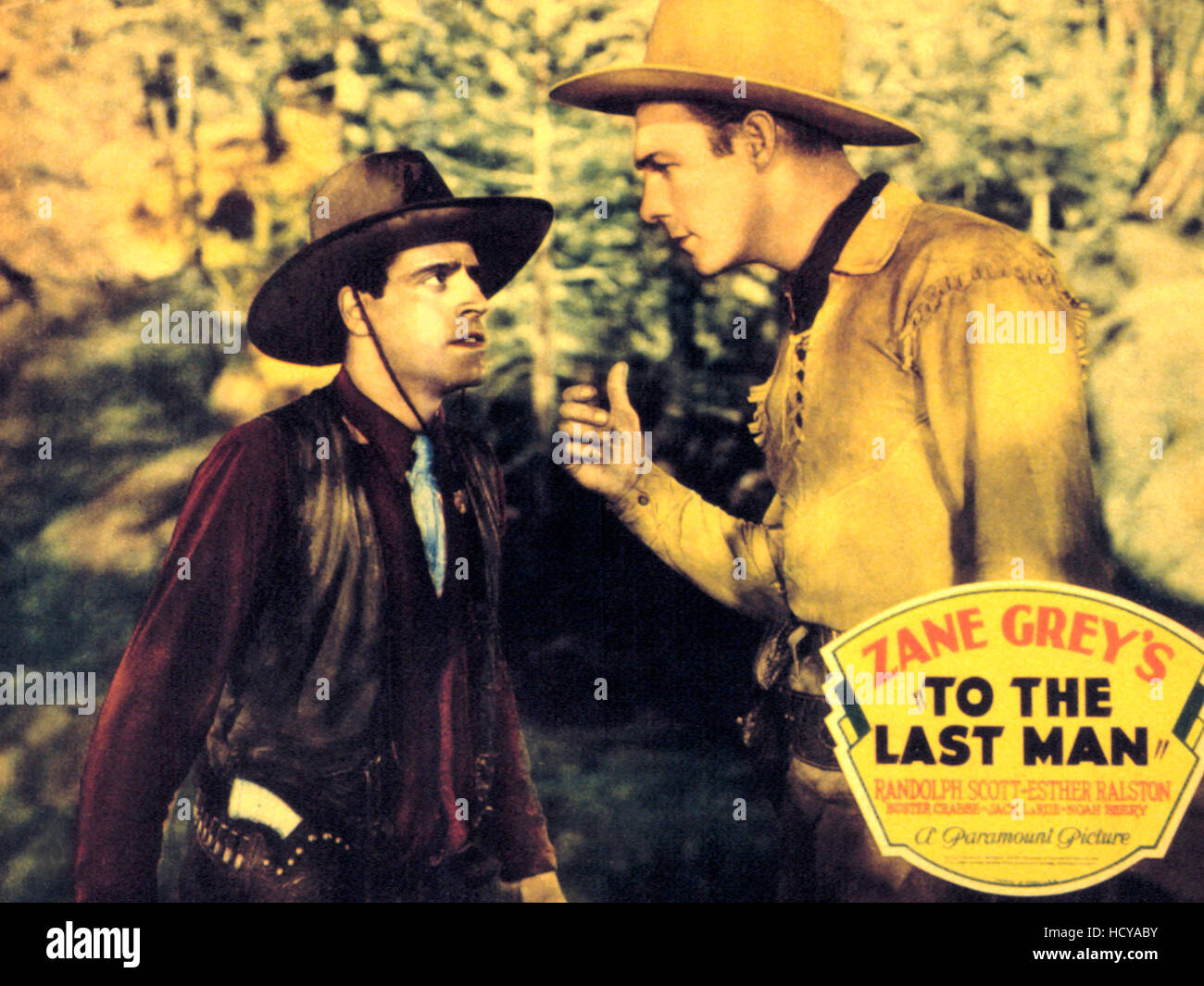 TO THE LAST MAN, (aka LAW OF VENGEANCE), Jack La Rue, Randolph Scott ...