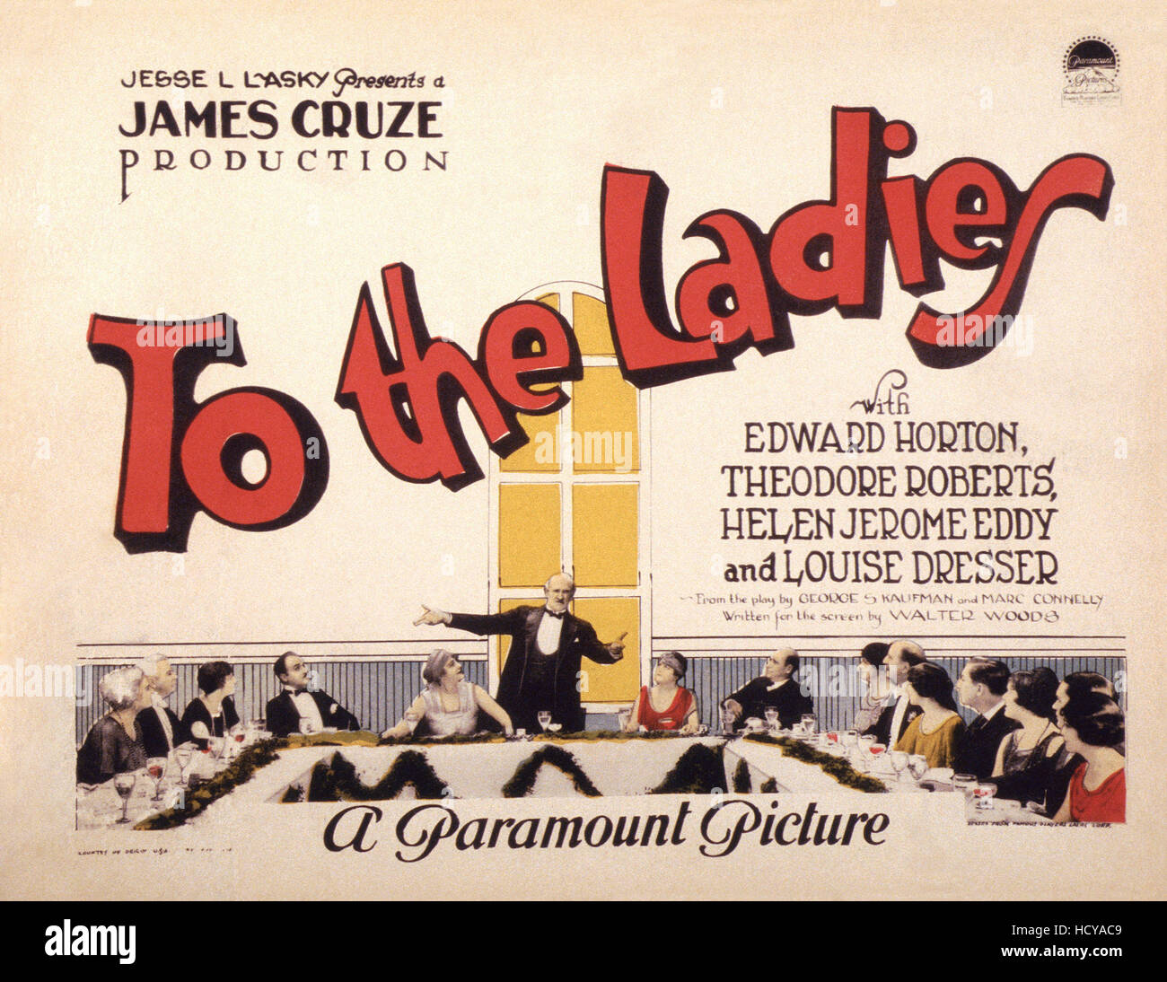 TO THE LADIES, US lobbycard, 1923 Stock Photo - Alamy