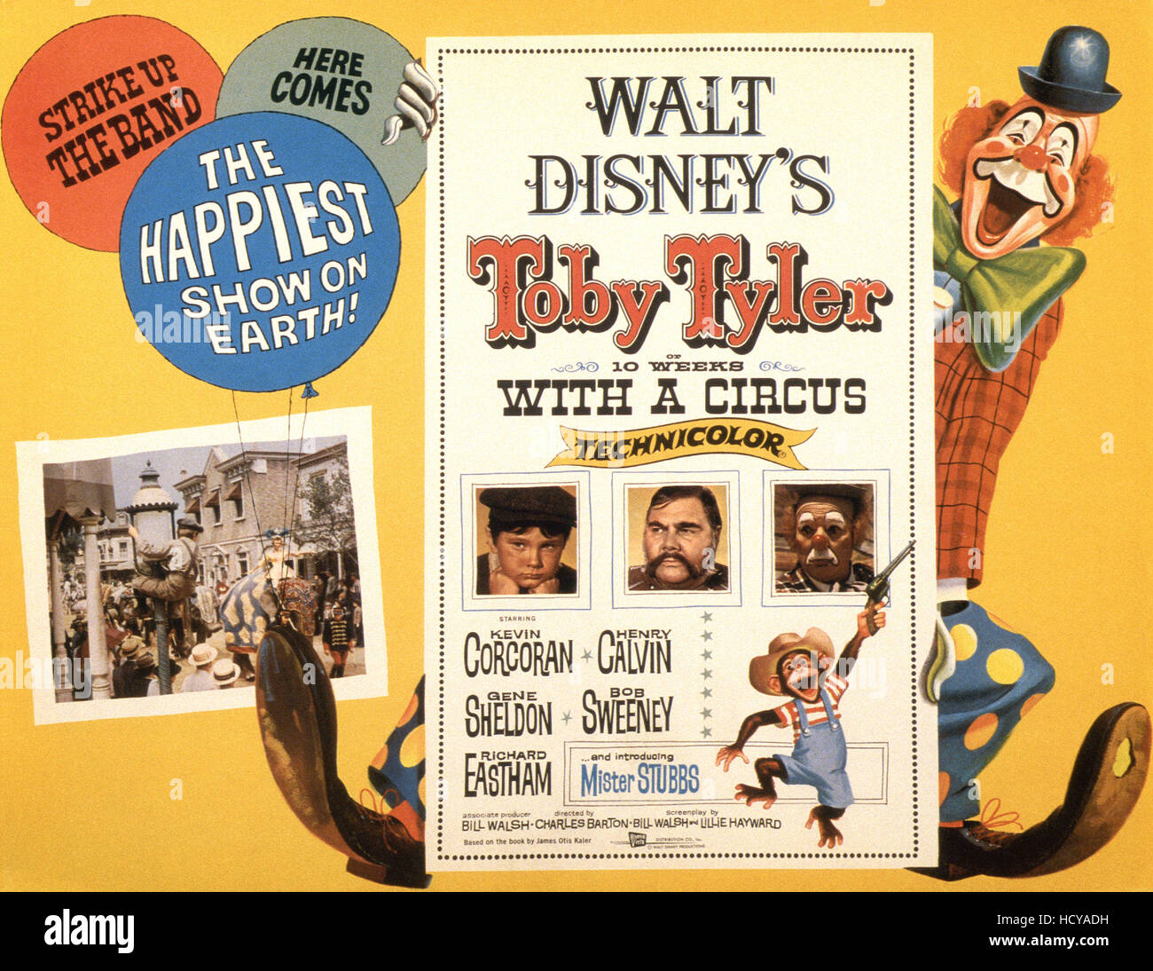 TOBY TYLER, OR TEN WEEKS WITH A CIRCUS, US lobbycard, from left: Kevin ...