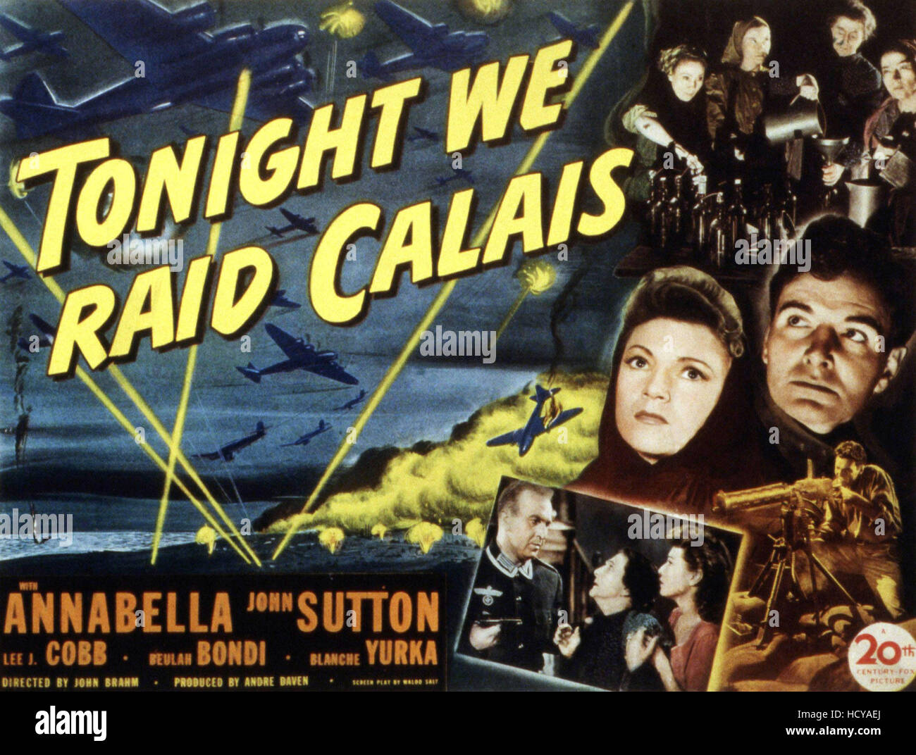 TONIGHT WE RAID CALAIS, Annabella, John Sutton, Howard Da Silva, Beulah Bondi, 1943, TM and ...