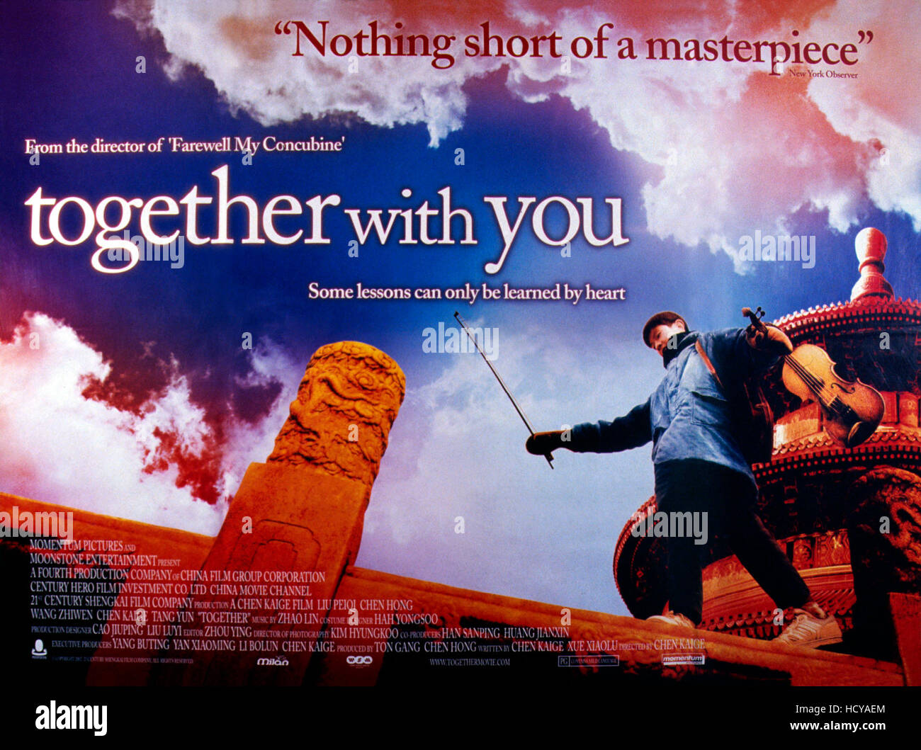TOGETHER WITH YOU, (aka HE NI ZAI YI QI), British poster, Yun Tang ...