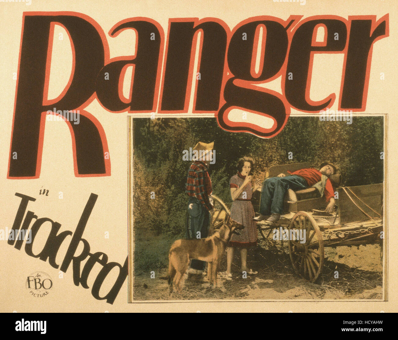 TRACKED, US lobbycard, Ranger the Dog, Caryl Lincoln, 1928 Stock Photo ...