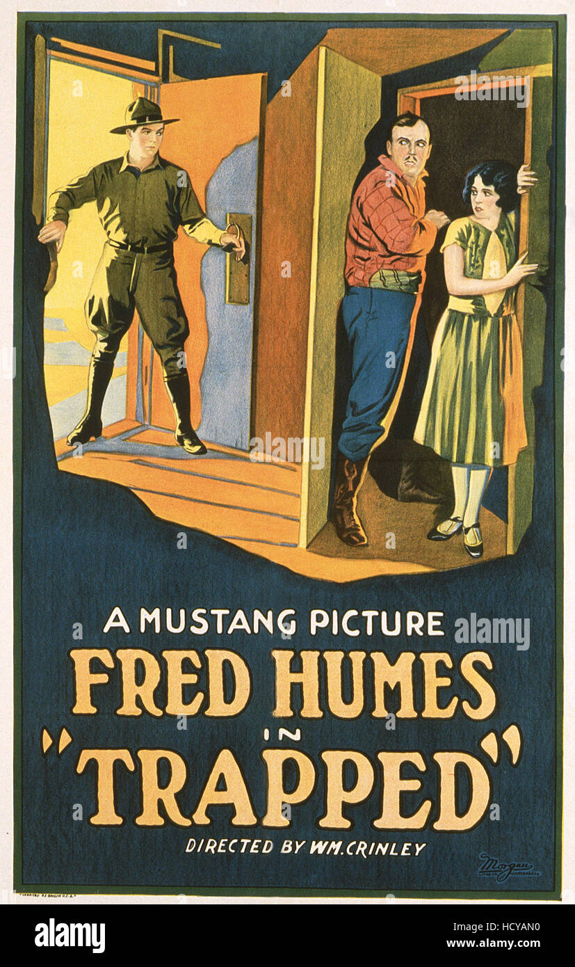 TRAPPED, US poster, from left: Fred Humes, Carl Miller, Elinor Fair ...