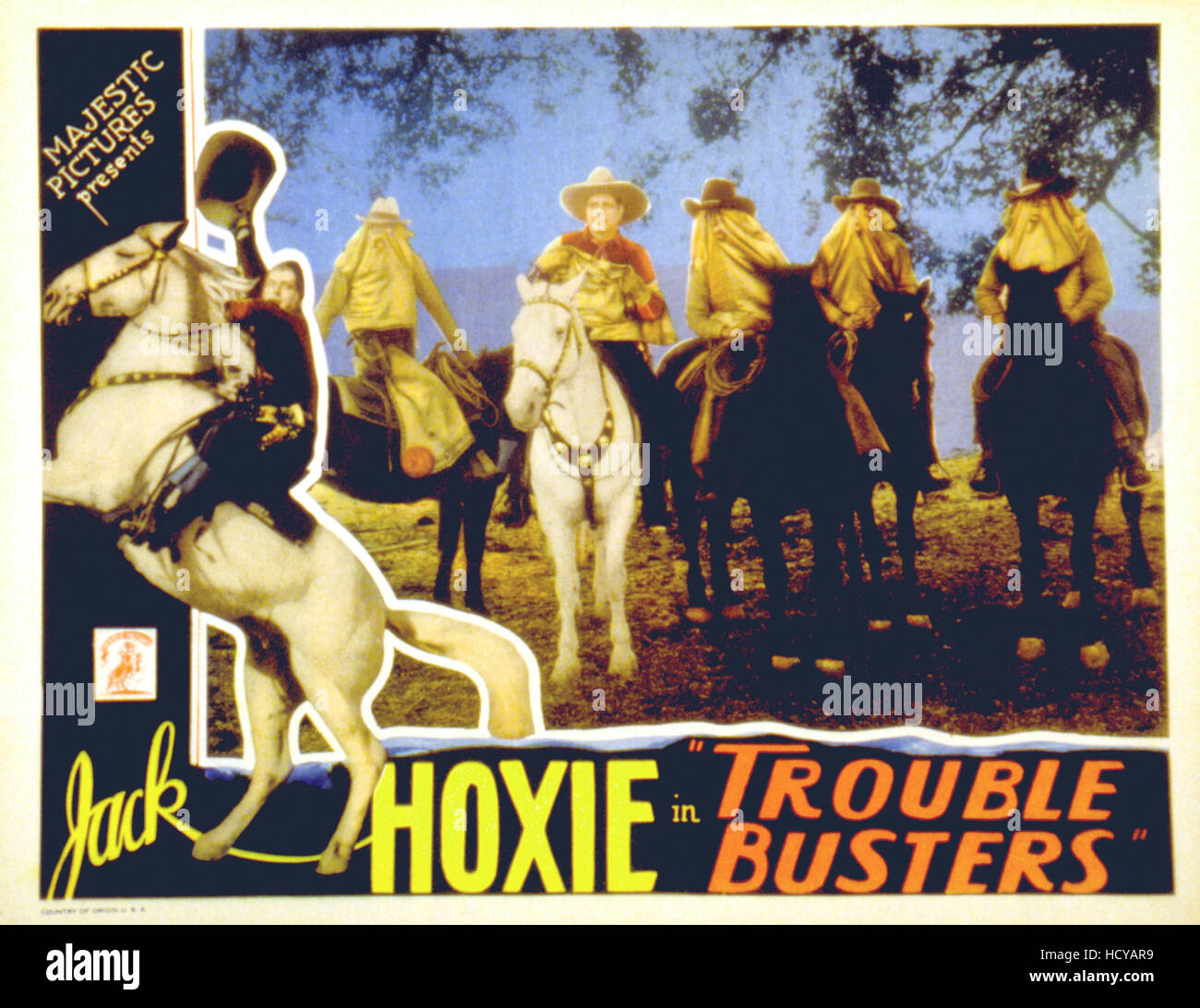 TROUBLE BUSTERS, Jack Hoxie, 1933 Stock Photo - Alamy