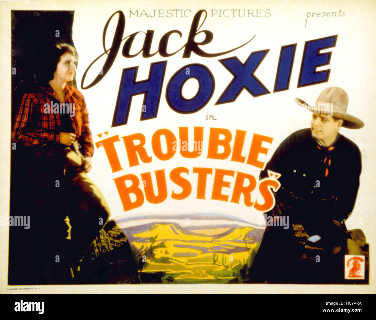TROUBLE BUSTERS, Kaye Edwards, Jack Hoxie, 1933 Stock Photo - Alamy