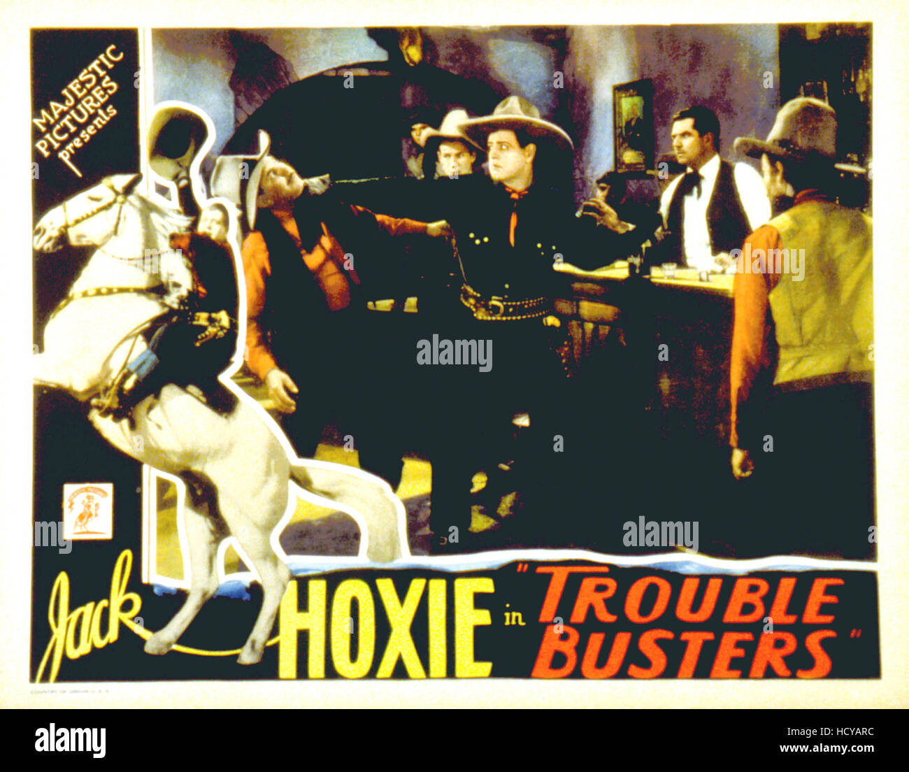 TROUBLE BUSTERS, Slim Whitaker, Jack Hoxie, 1933 Stock Photo - Alamy