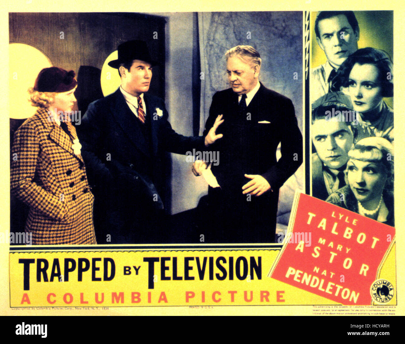 TRAPPED BY TELEVISION, Joyce Compton, Nat Pendleton, Thurston Hall ...