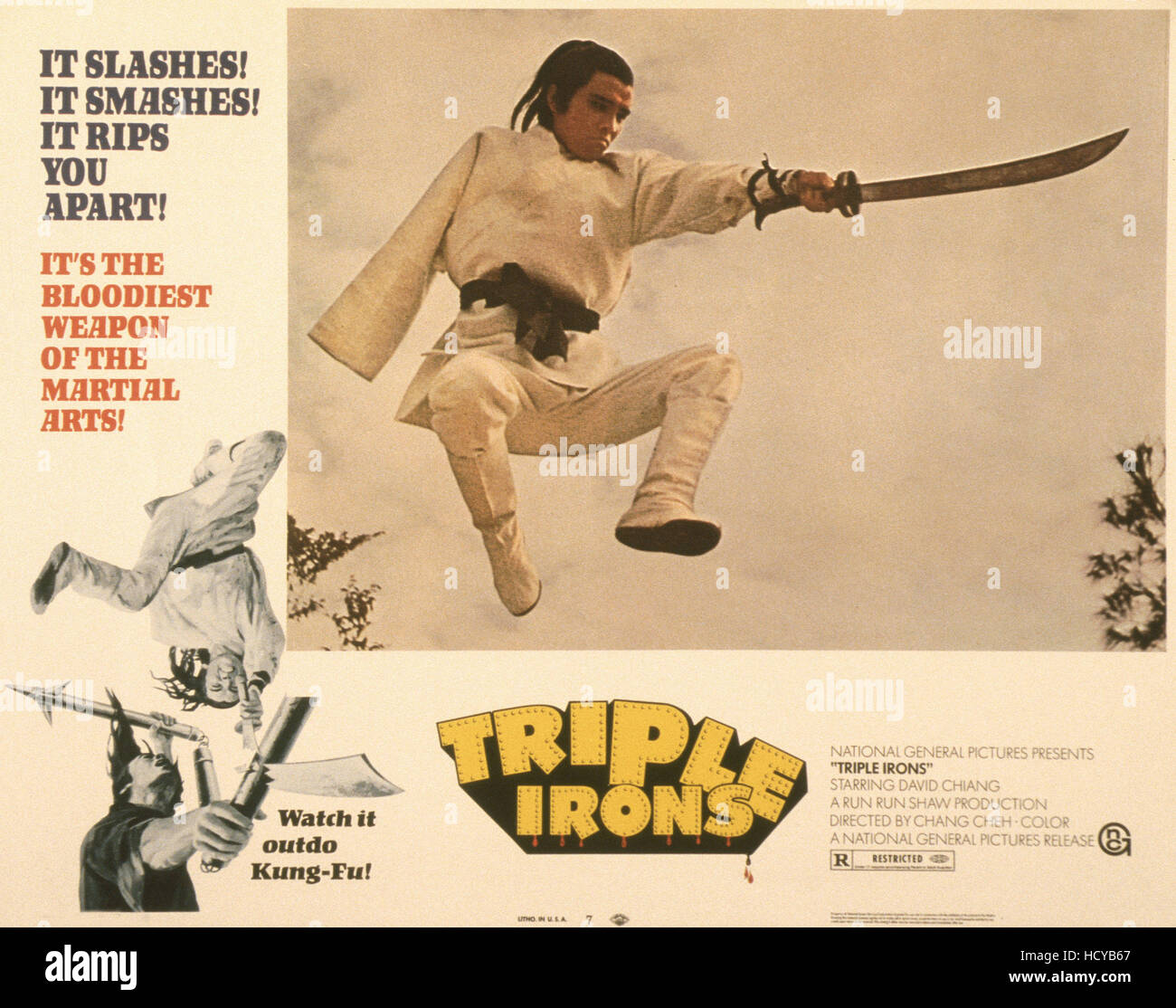 TRIPLE IRONS, (aka THE NEW ONE-ARMED SWORDSMAN, aka XIN DU BI DAO), US ...