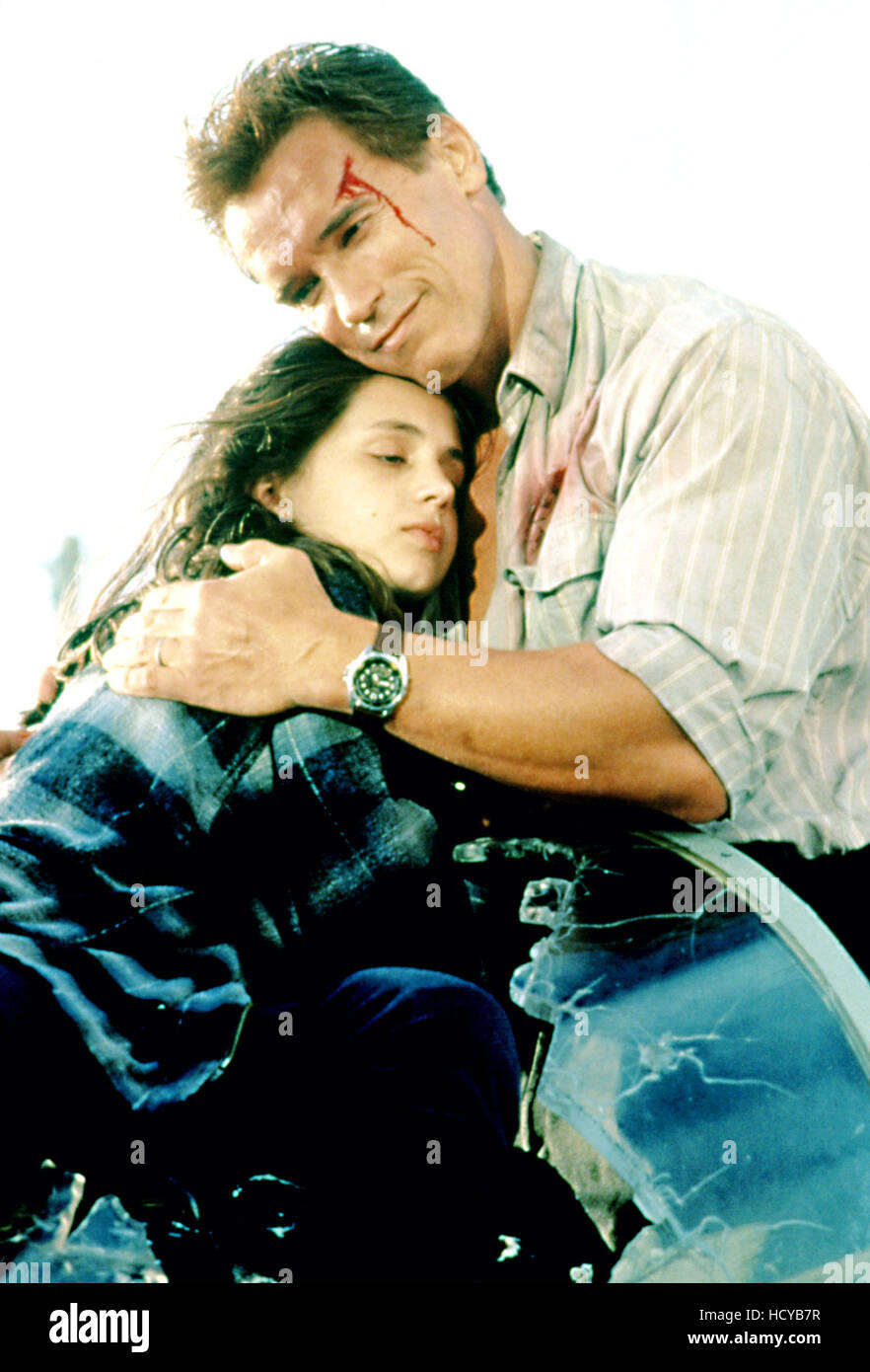 TRUE LIES, Eliza Dushku, Arnold Schwarzenegger, 1994, TM and Copyright ...