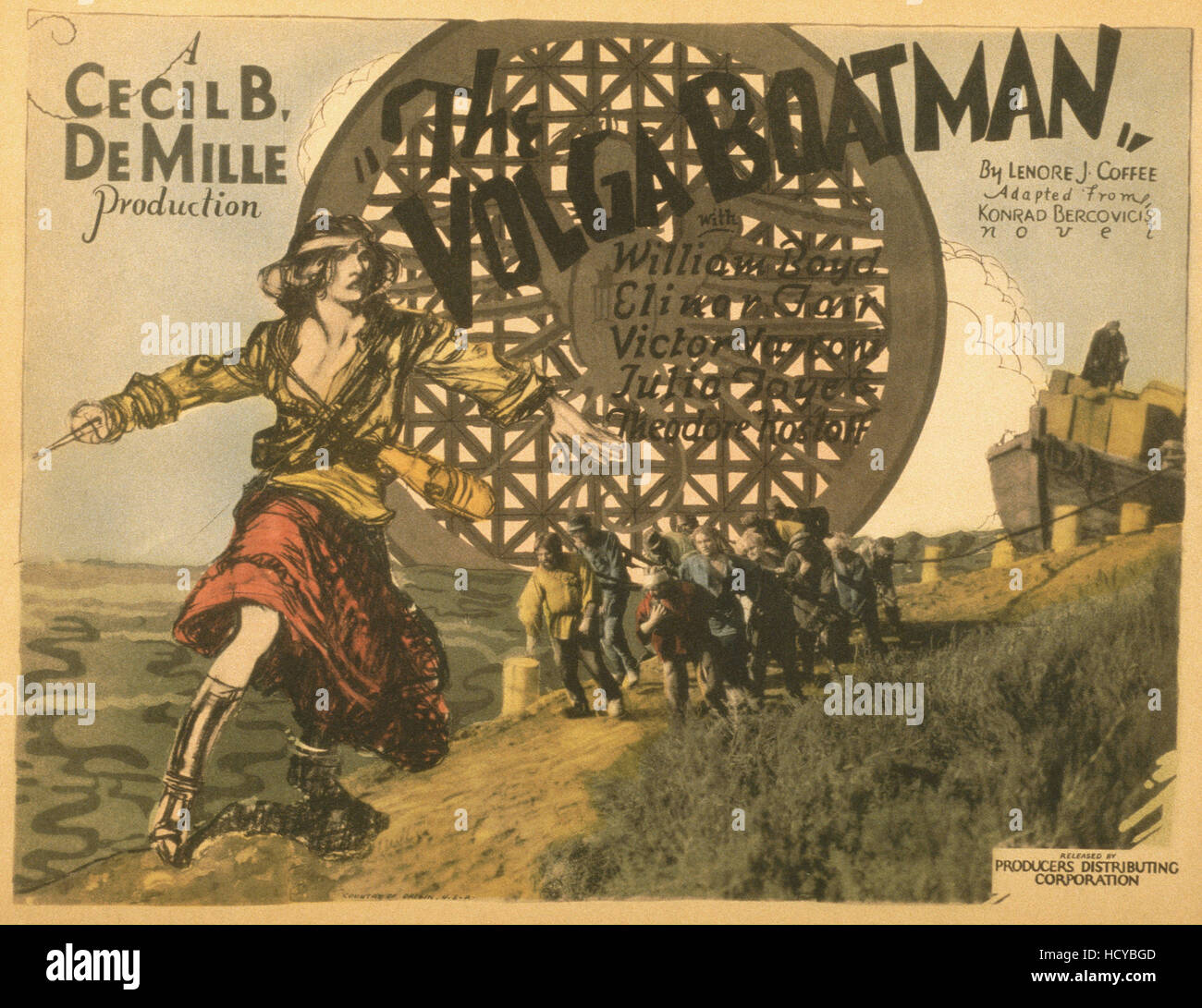 THE VOLGA BOATMAN, US poster, 1926 Stock Photo - Alamy