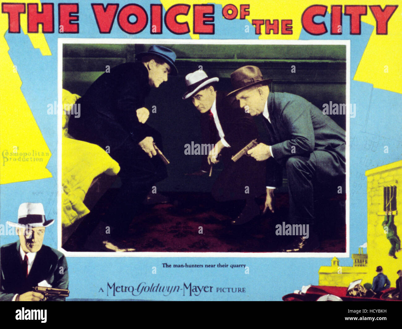 VOICE OF THE CITY, center: Willard Mack, Jim Farley on lobbycard, 1929 ...