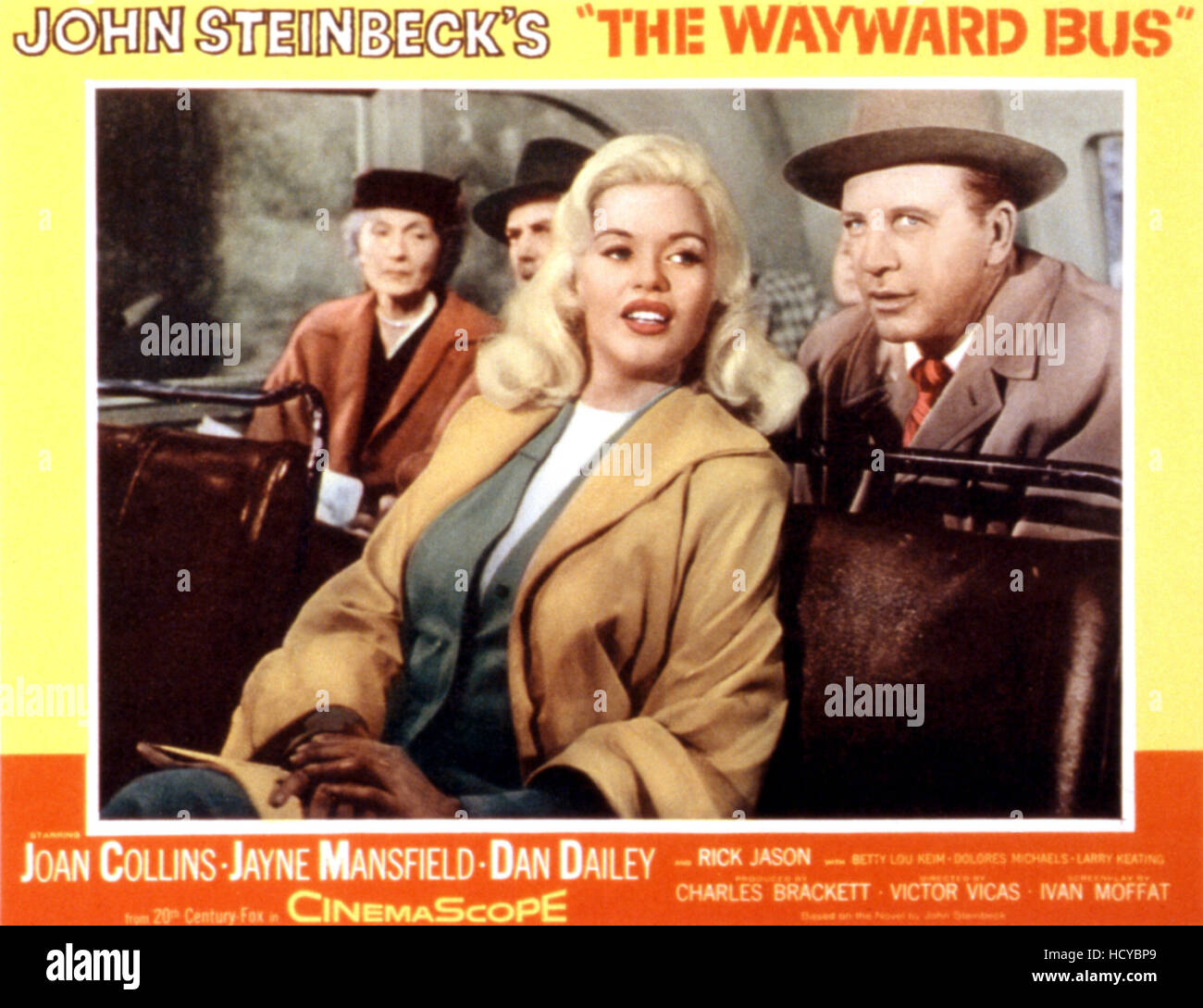THE WAYWARD BUS, Kathryn Giveny, Larry Keating, Jayne Mansfield, Dan ...