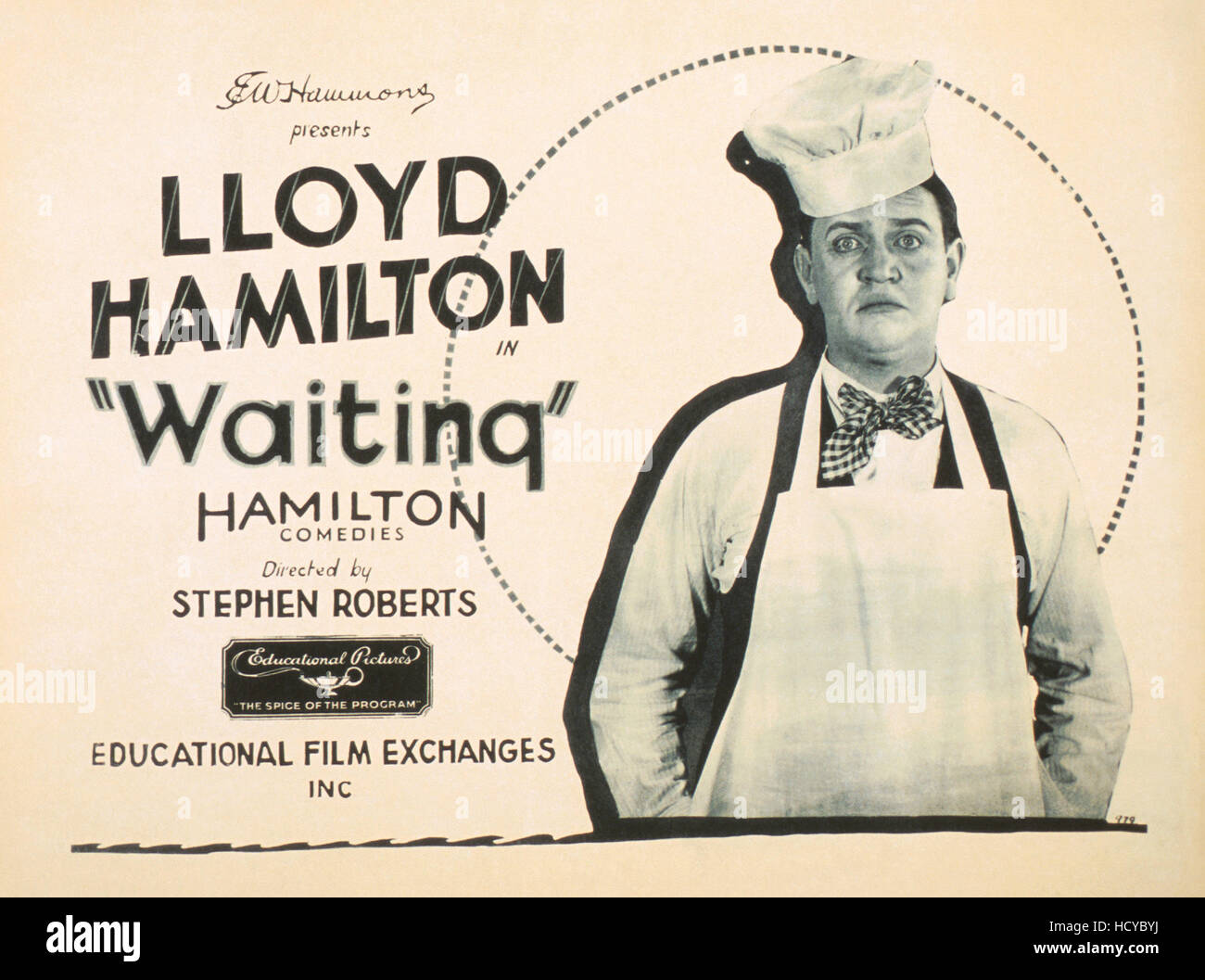 WAITING, US lobbycard, Lloyd Hamilton, 1925 Stock Photo - Alamy