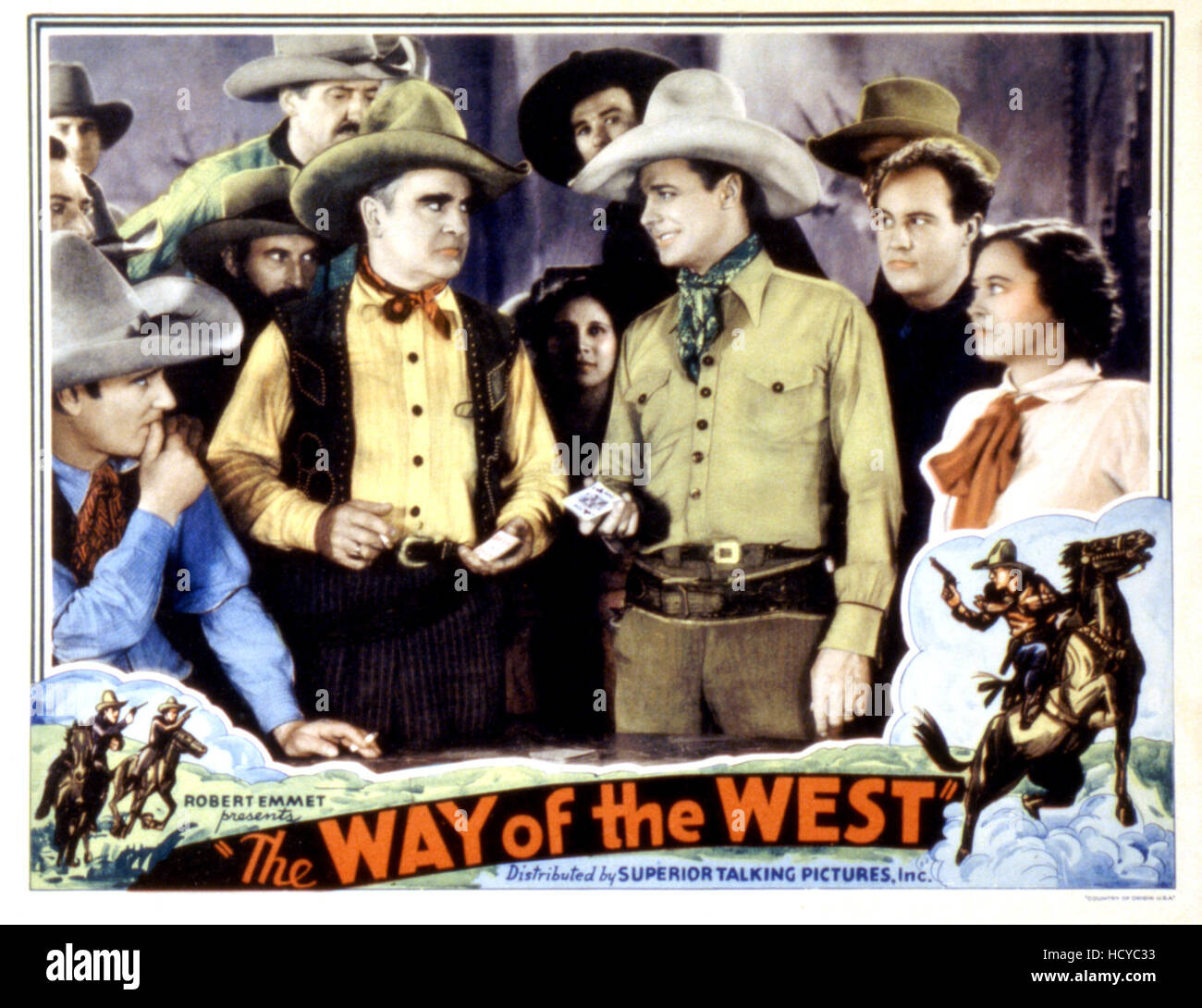 THE WAY OF THE WEST, Wally Wales, Myrla Bratton, 1934 Stock Photo - Alamy