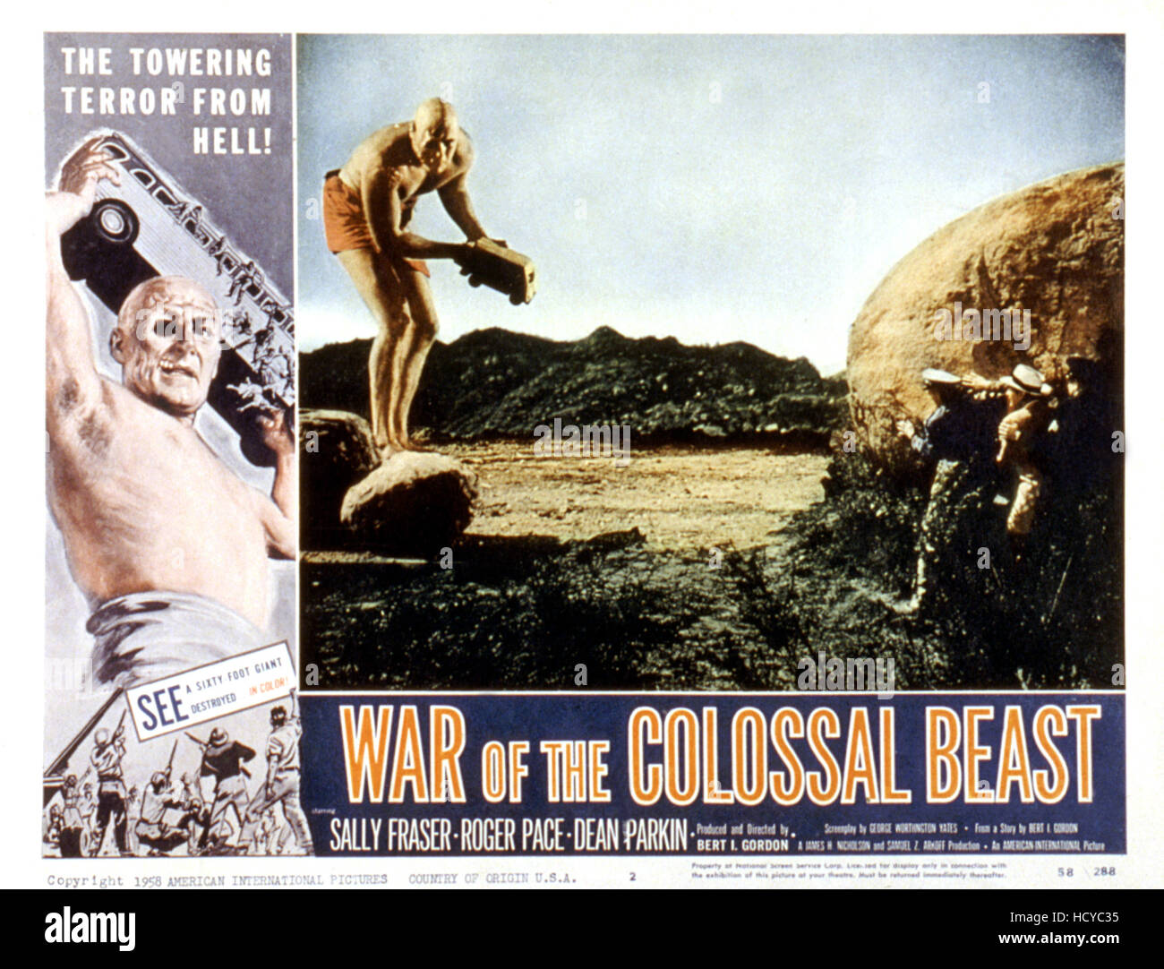 WAR OF THE COLOSSAL BEAST, Dean Parkin, 1958 Stock Photo - Alamy
