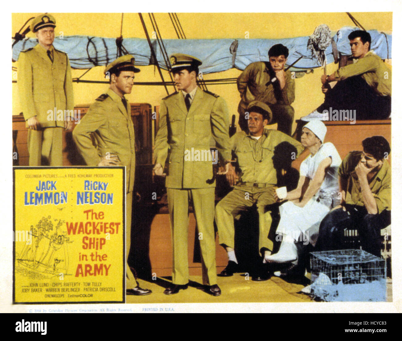 THE WACKIEST SHIP IN THE ARMY, John Lund, Jack Lemmon, Ricky Nelson ...