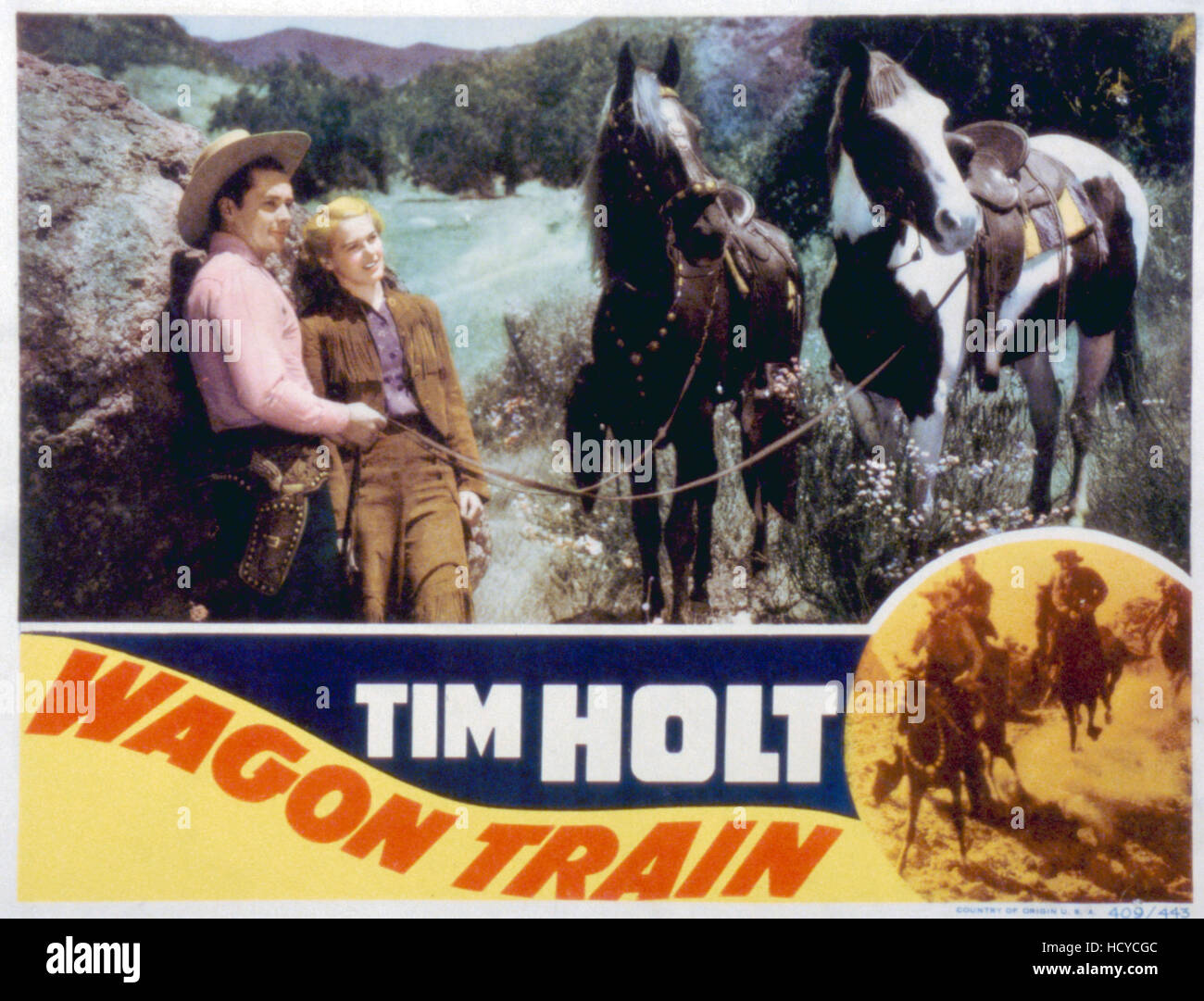 WAGON TRAIN, Tim Holt, Martha O'Driscoll, 1940 Stock Photo - Alamy