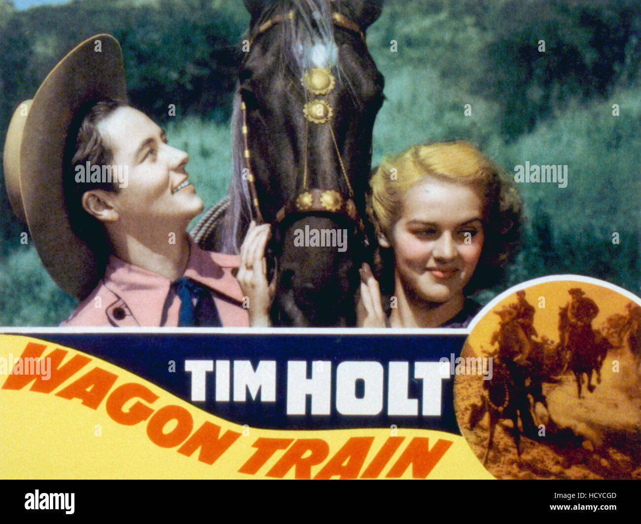 WAGON TRAIN, Tim Holt, Martha O'Driscoll, 1940 Stock Photo - Alamy