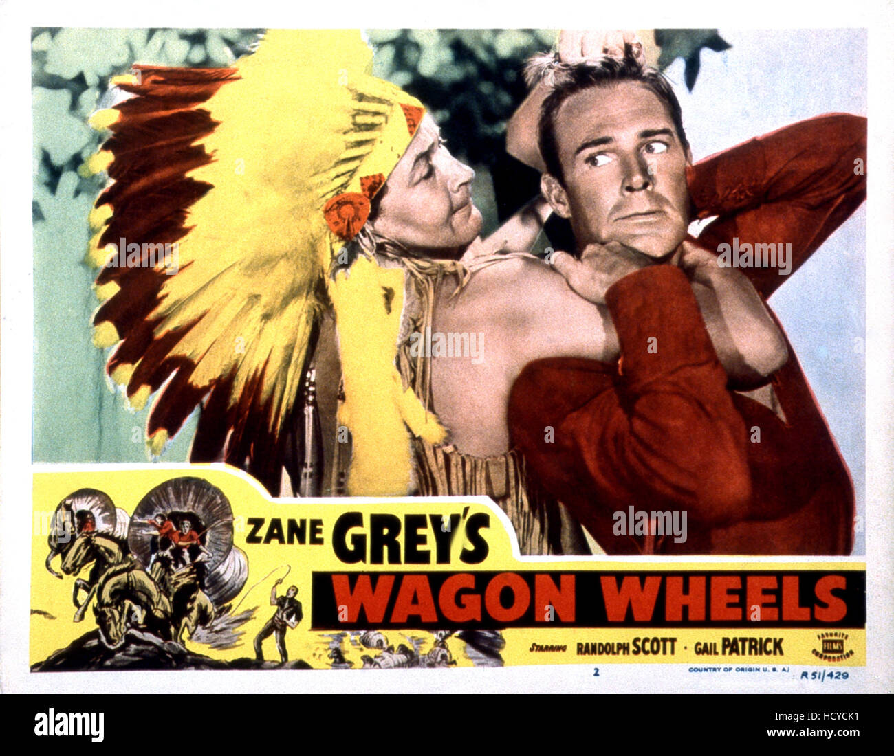WAGON WHEELS, from left: Monte Blue, Randolph Scott, 1934 Stock Photo ...
