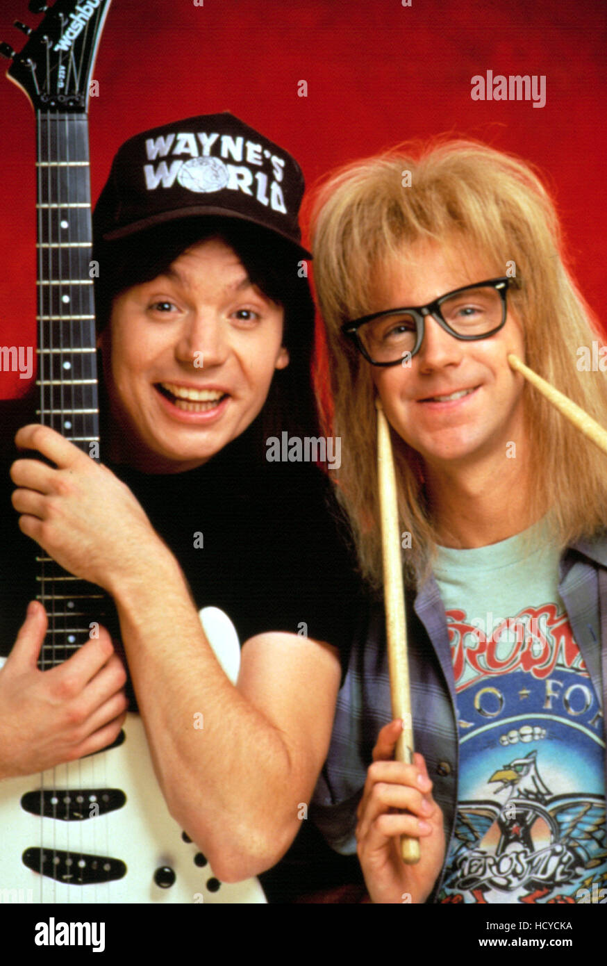 WAYNE'S WORLD, Mike Myers, Dana Carvey, 1992 Stock Photo - Alamy