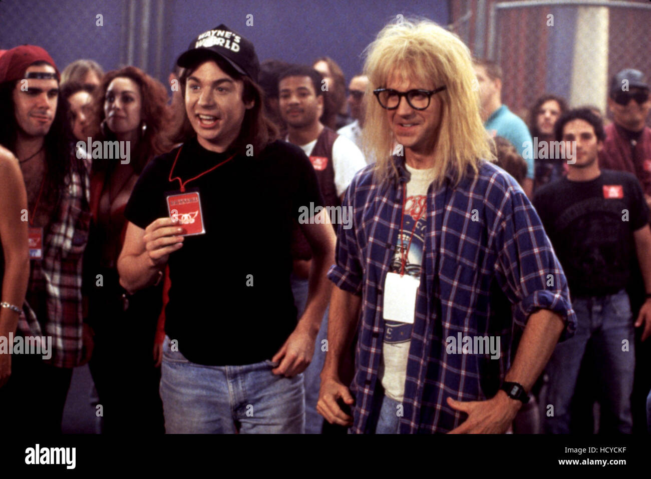 Waynes World 2 Mike Myers Dana Carvey 1993 Showing Backstage Pass