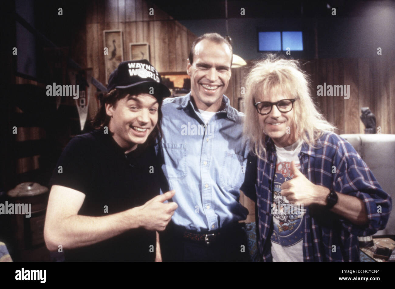 WAYNE'S WORLD 2, from left: Mike Myers, director Stephen Surjik, Dana ...