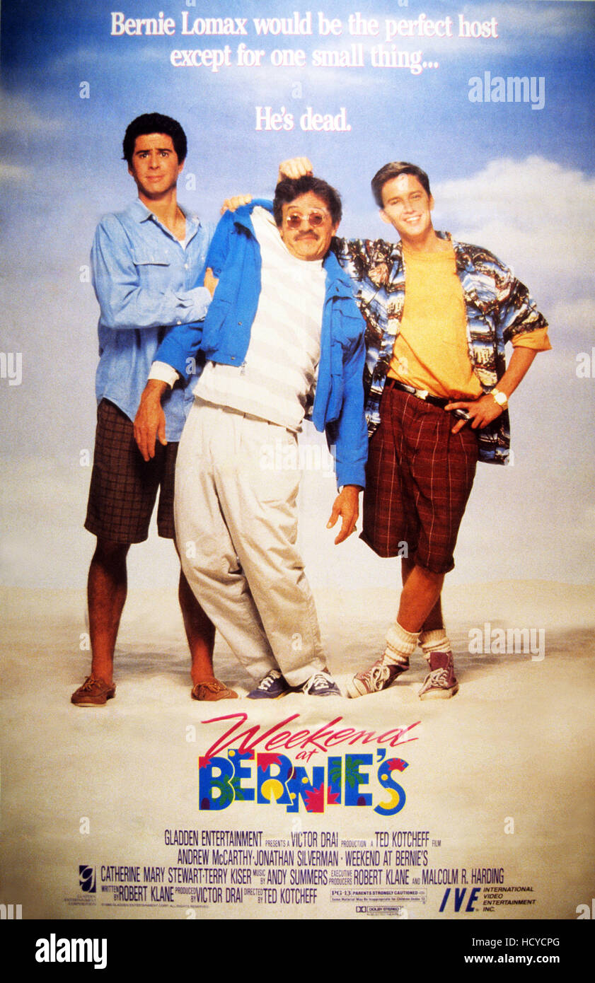 WEEKEND AT BERNIE S L r Jonathan Silverman Terry Kiser Andrew WEEKEND AT BERNIE S L r Jonathan Silverman Terry Kiser Andrew