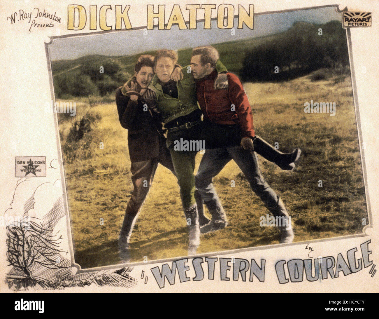 WESTERN COURAGE, US lobbycard, from left: Robert Walker, Dick Hatton ...