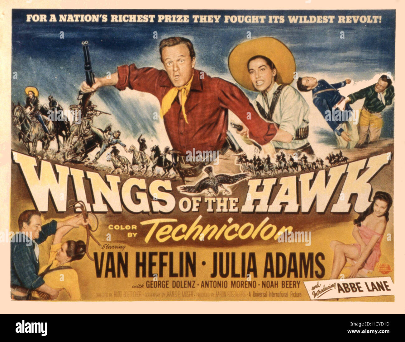 WINGS OF THE HAWK, Van Heflin, Julie Adams, 1953 Stock Photo - Alamy